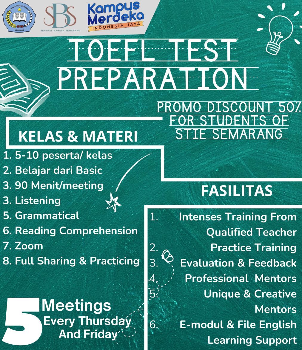 TOEFL Test Preparation - STIE SEMARANG